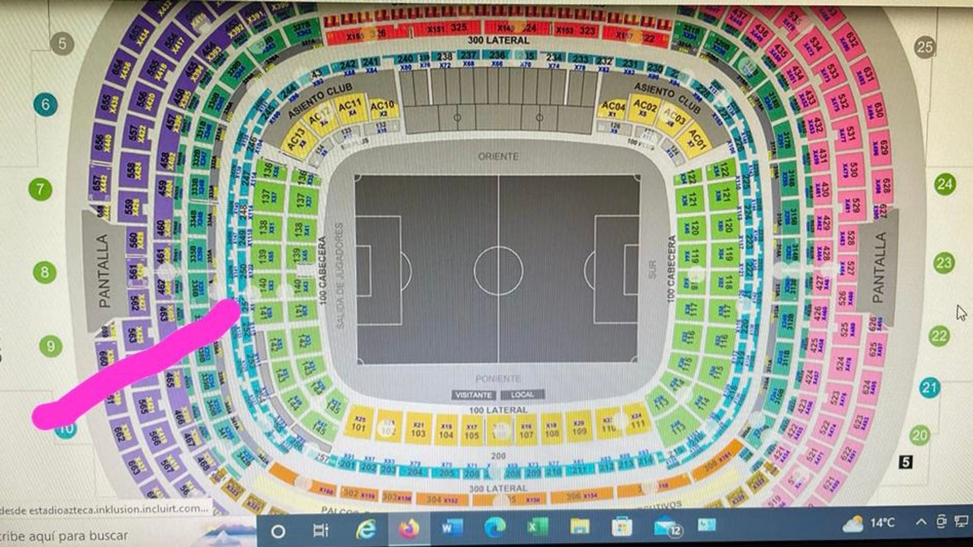 Venta | Plateas en venta estadio azteca 5 plateas ...